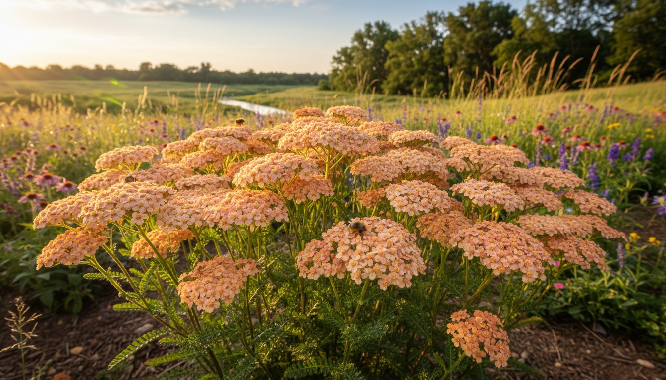 Peach Yarrow 'Firefly Peach Sky' (Achillea Pp32404 'Firefly Peach Sky ...