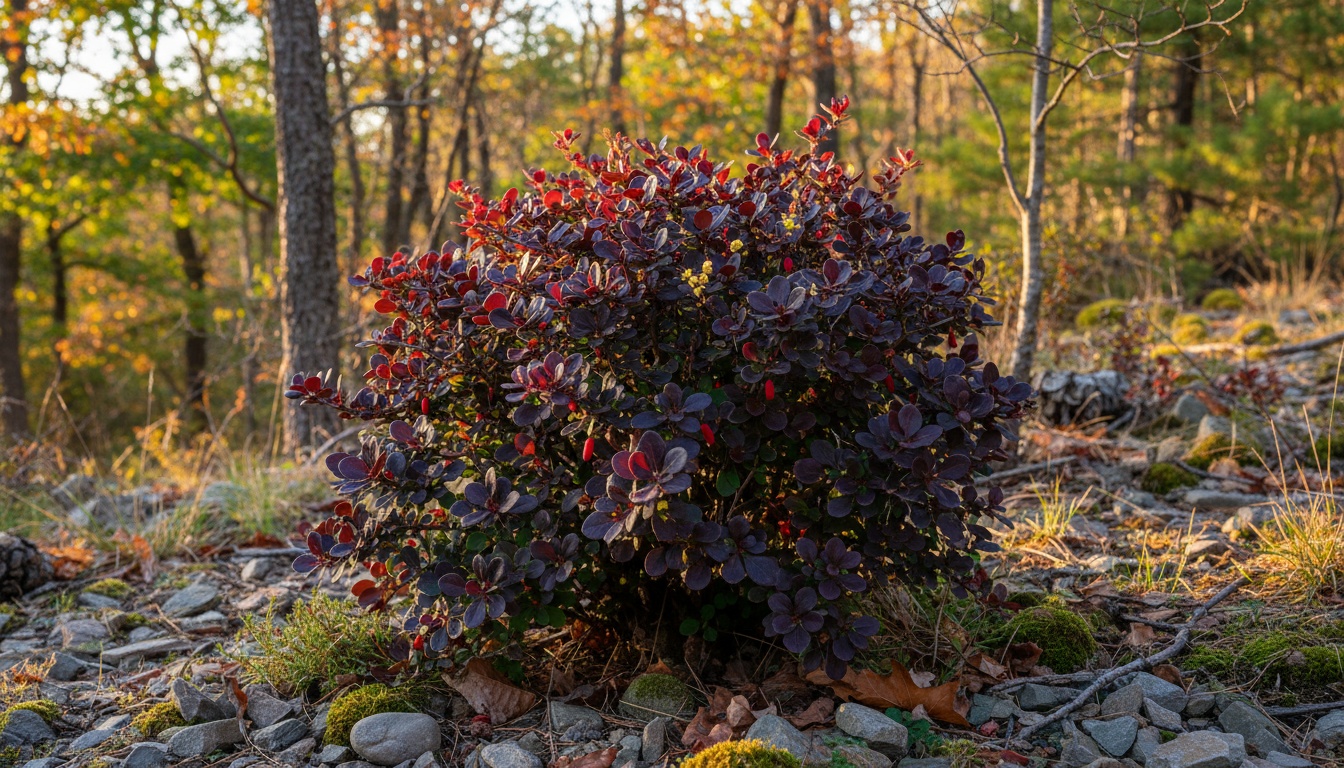 Dwarf Red Barberry 'Crimson Pygmy' (Berberis Thunbergii Atro Nana ...