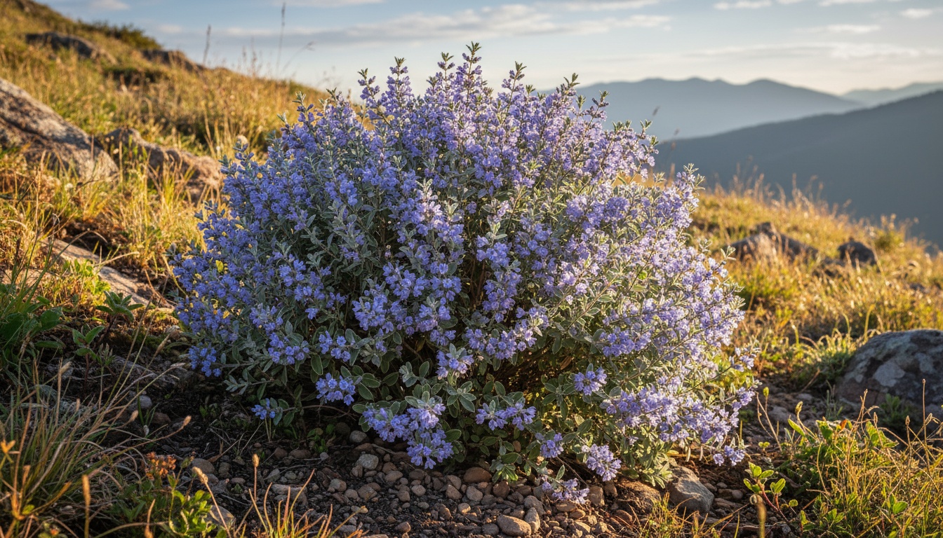 Bluebeard Or False Spirea 'Blue Mist' (Caryopteris Clandonensis 'Blue ...