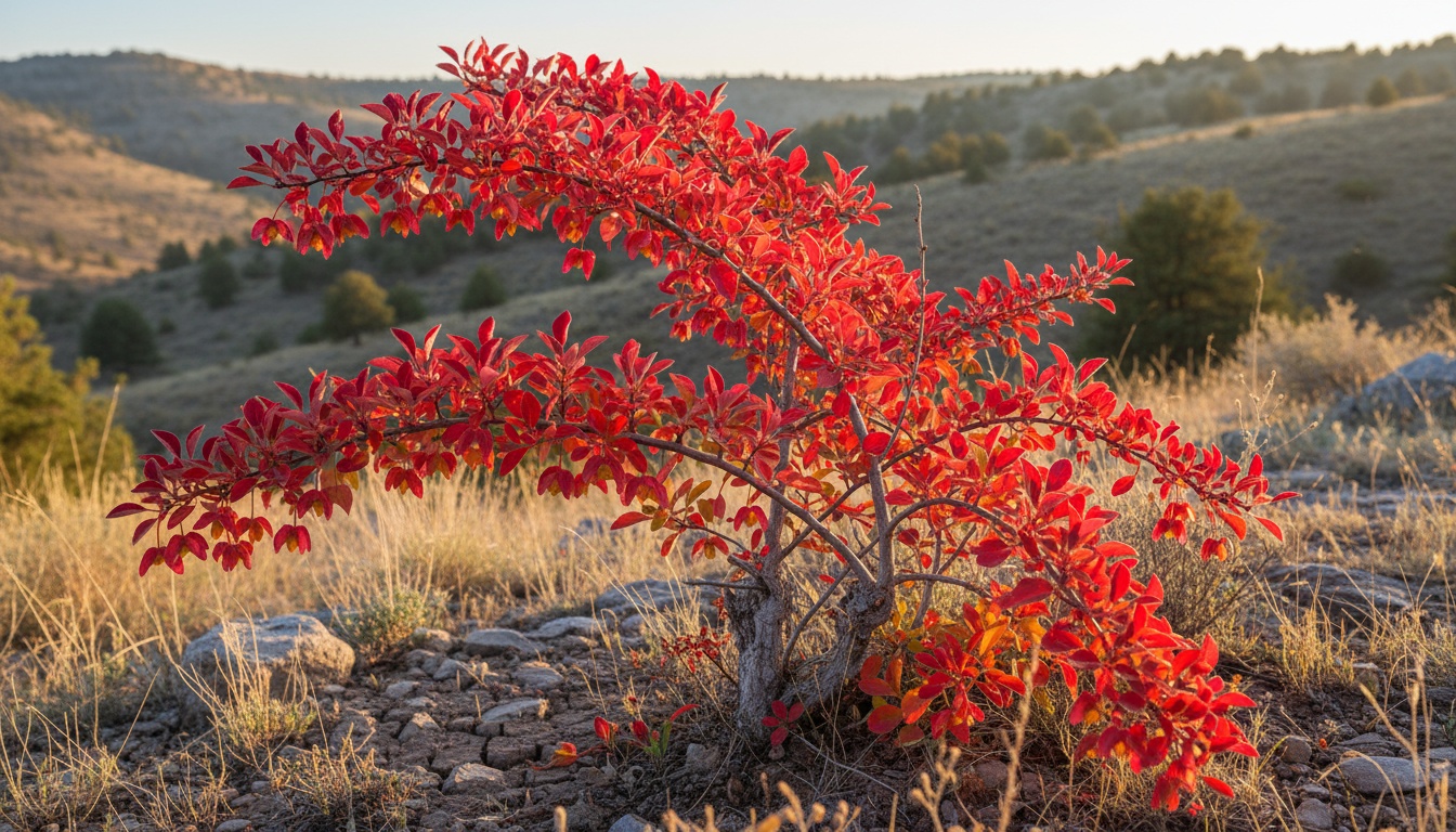 Turkestan Burning Bush Spindle Tree (Euonymus Nanus Var. Turkestanicus ...