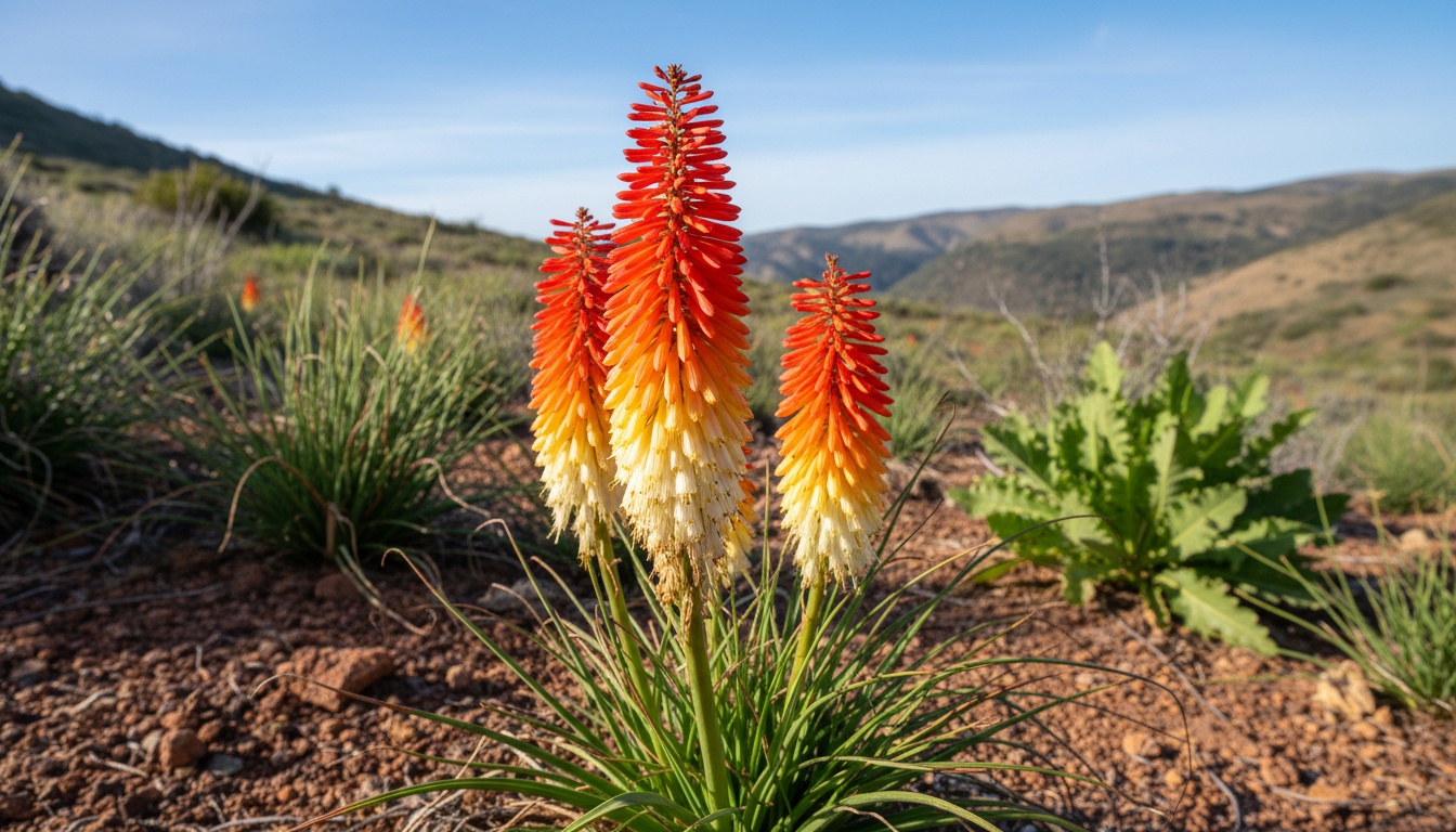 Red Hot Poker Torch Lily 'High Roller' (Kniphofia Pp32295 'High Roller ...