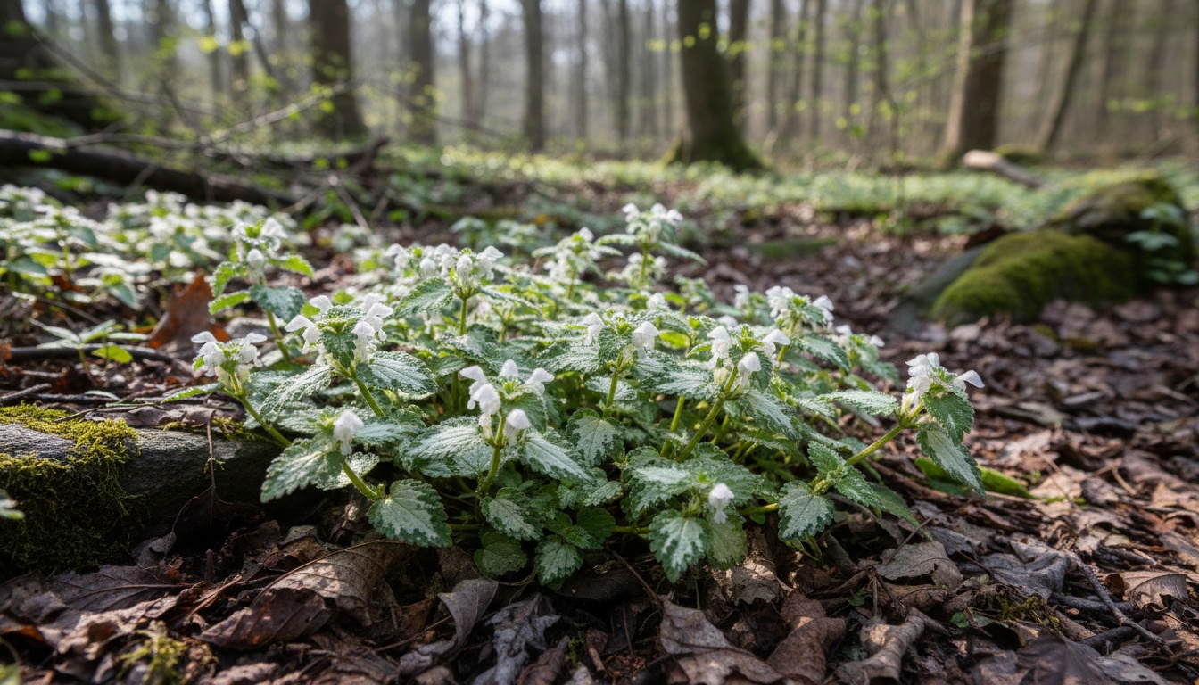 Spotted Dead Nettle 'White Nancy' (Lamium Maculatum 'White Nancy ...