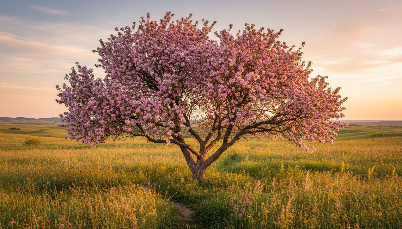 Fruitless' Pink Flowering Crabapple 'Prairie Rose' (Malus Ioensis ...