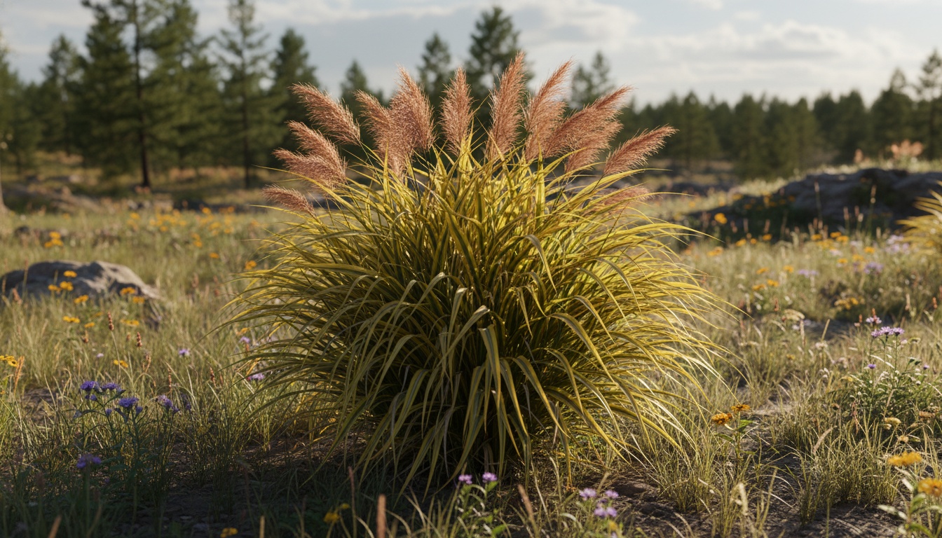 Dwarf Maiden Grass 'Gold Bar' (Miscanthus Sinensis 'Gold Bar ...