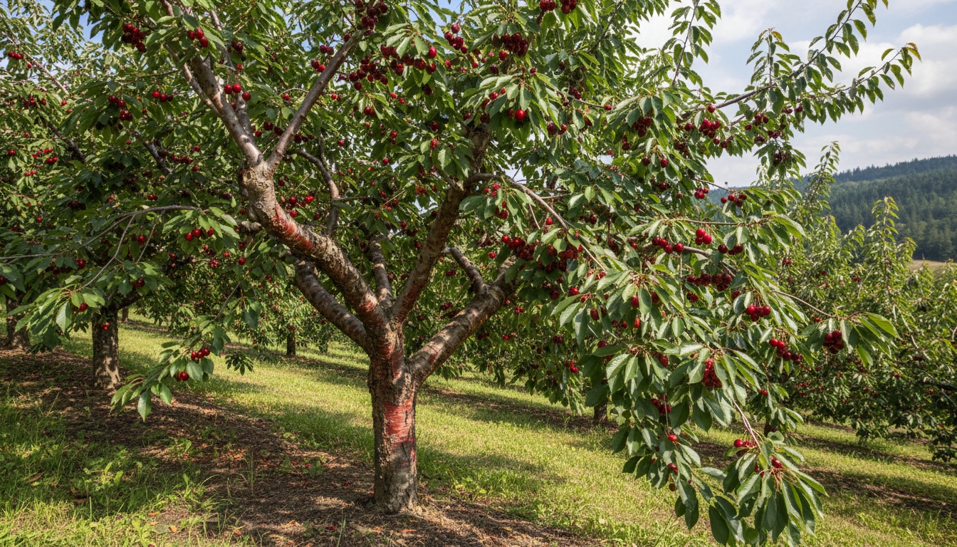 Sweet Cherry Fruit Tree 'Bing' (Prunus Avium 'Bing') - Growing Guide ...