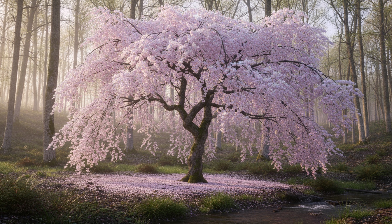 Pink Snow Showers Cherry (Prunus Serrulata 'Pink Snow Showers ...