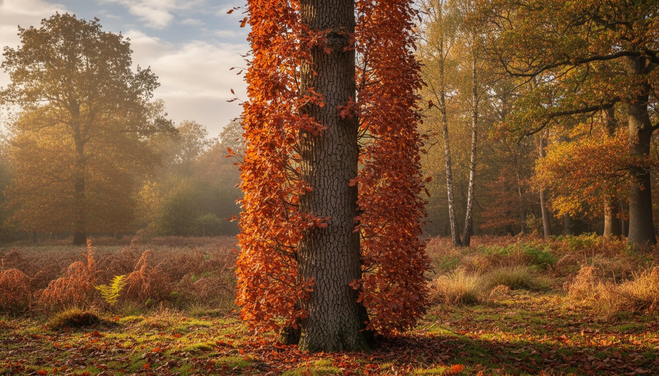 Columnar English Oak 'Chimney Fire' (Quercus X Warei 'Chimney Fire ...