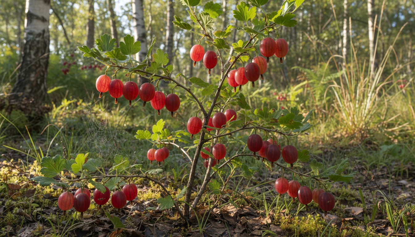 Gooseberry 'Hinnomaki Red' (Ribes Uva-Crispa 'Hinnomaki Red') - Growing Guide | Neighborbrite