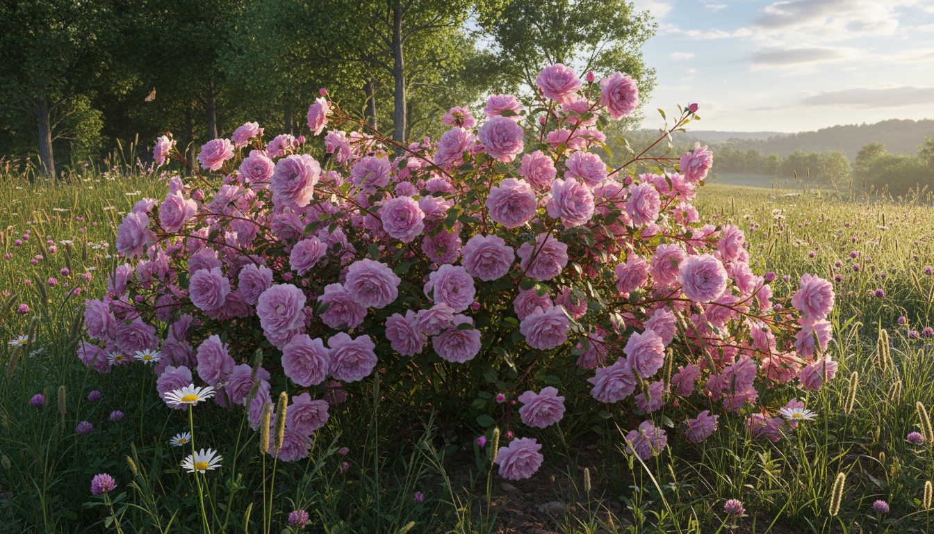 Fragrant Lilac Pink Shrub Rose 'Therese Bugnet' (Rosa 'Therese Bugnet ...