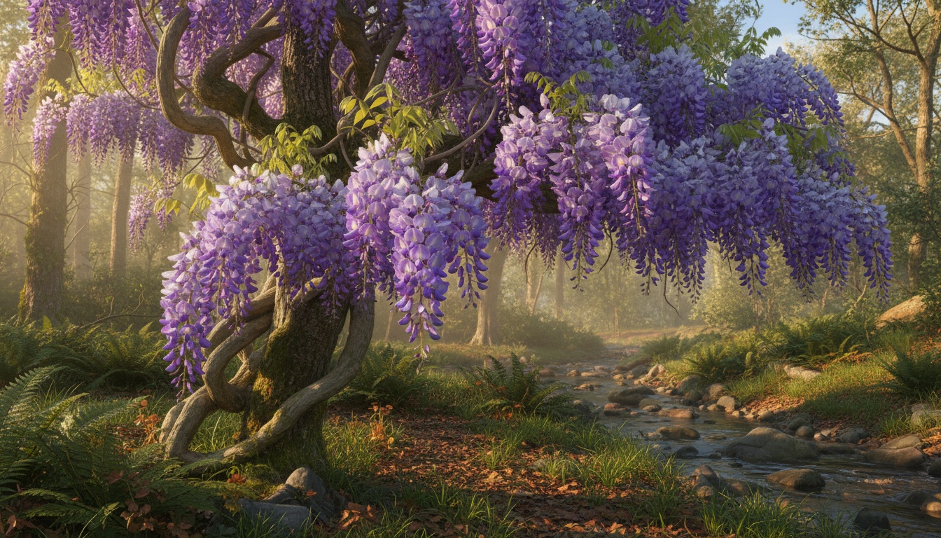 Amethyst Falls American Wisteria (Wisteria Frutescens 'Amethyst Falls ...