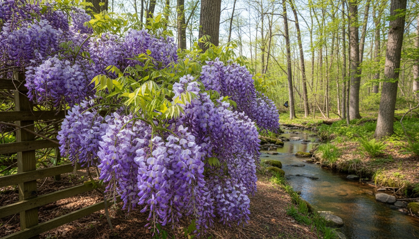 Blue Kentucky Wisteria 'Blue Moon' (Wisteria Macrostachya 'Blue Moon ...